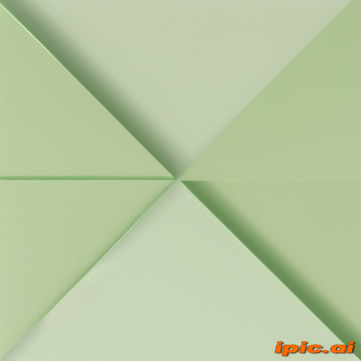 Abstract Geometric Design Featuring Soft Green Tones and Triangular Shapes