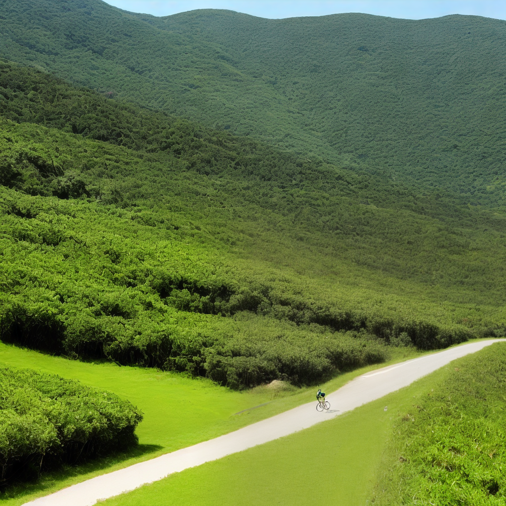 Cycling go on climbs