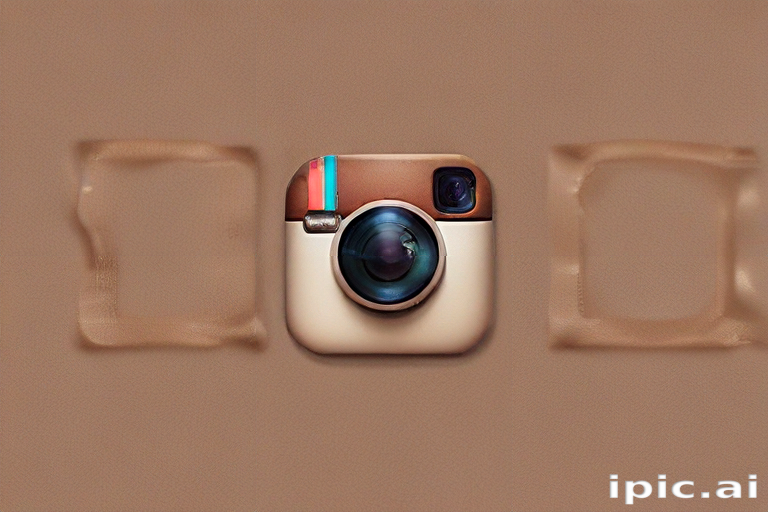 Stylized Representation of the Iconic Instagram Logo with Unique ...