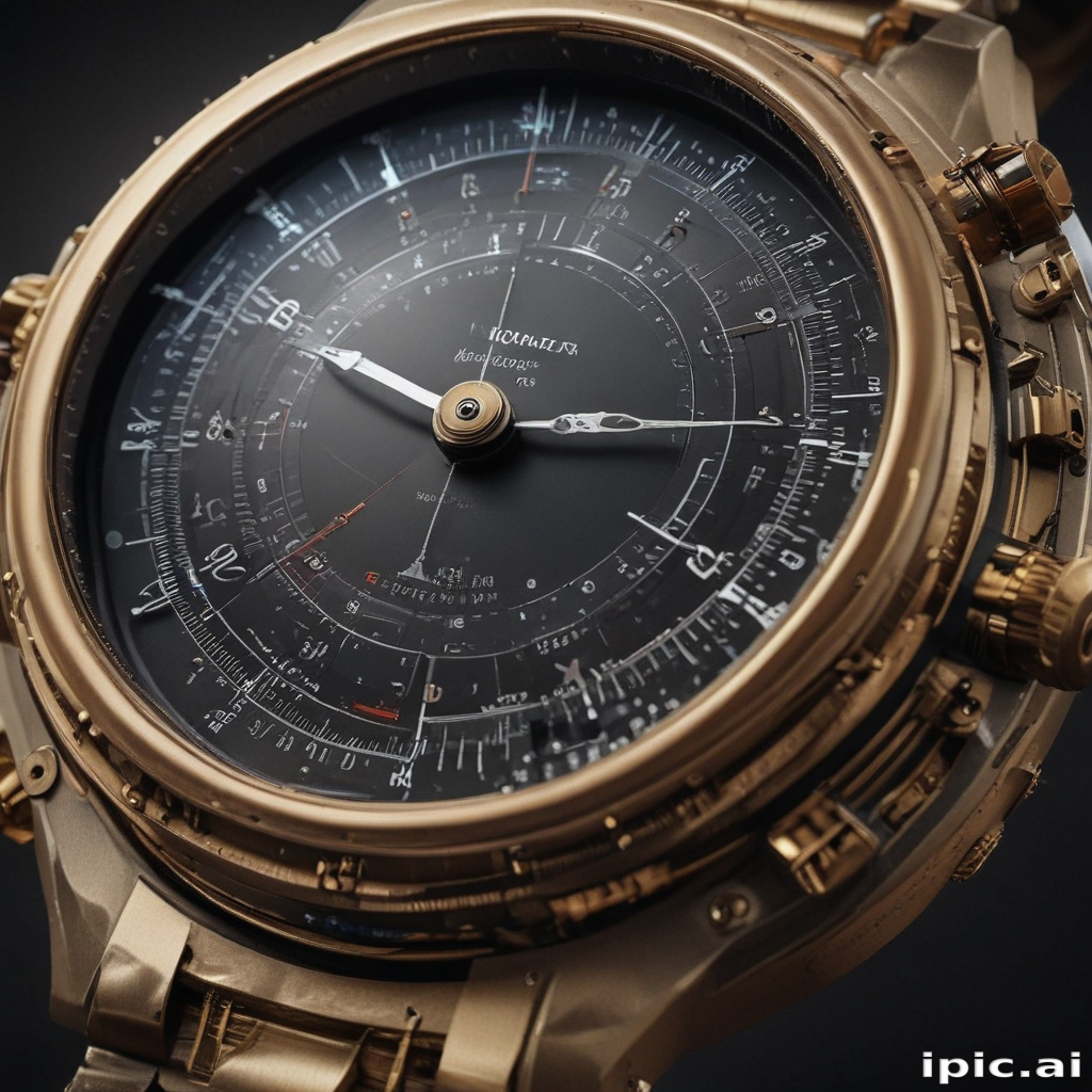 Intricate Gold Rolex Timepiece Featuring Advanced Chronograph and ...