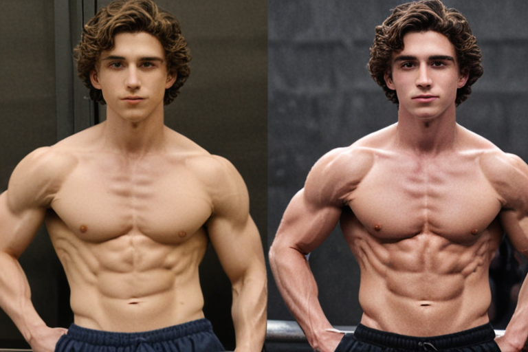 A Before and After photo of Timothee Chalomet after he becomes a huge ...