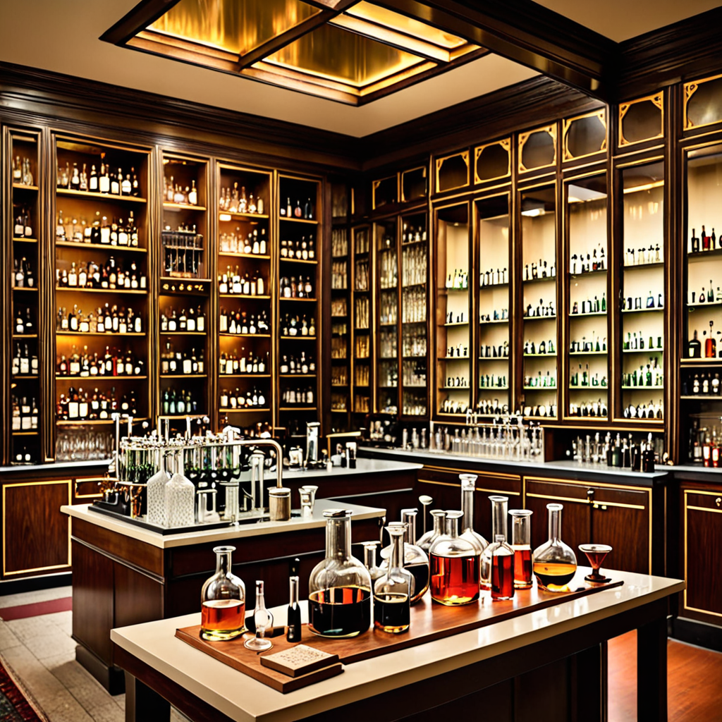 art deco Alcohol Chemistry Laboratory
