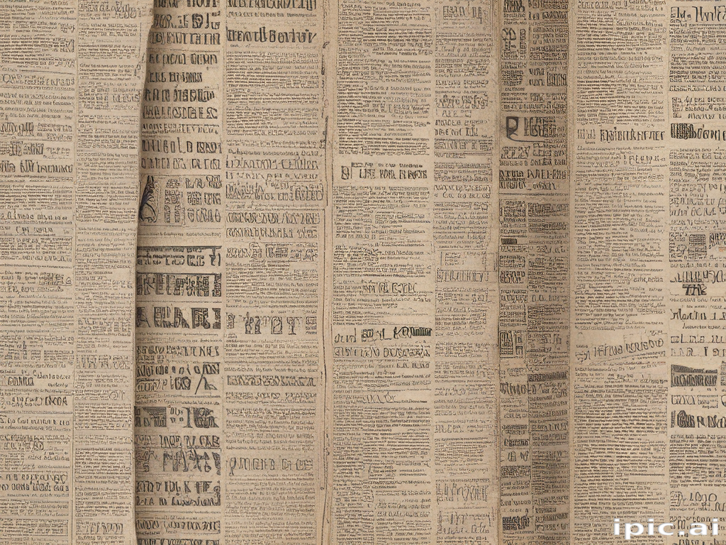 A Vintage Collection of Historical Newspapers Displaying Diverse ...