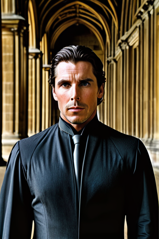 bruce wayne-christian bale-realistc, background wollaton hall