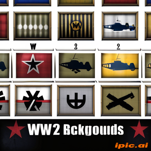 Collection of World War II Backgrounds Featuring Various Military ...