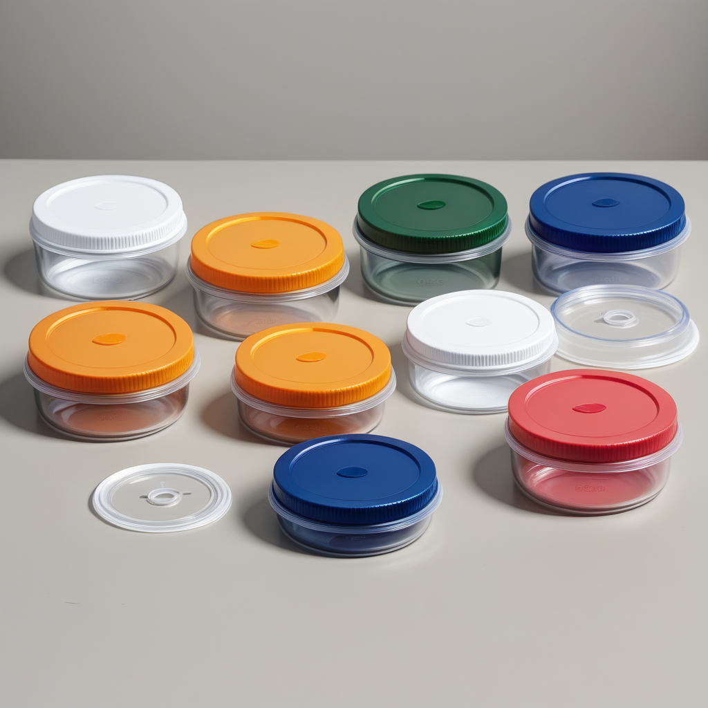 A Colorful Array of Plastic Storage Containers with Matching Lids on ...