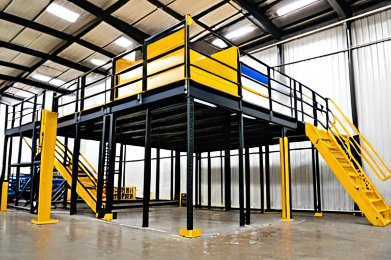 mezzanine racks supported platform