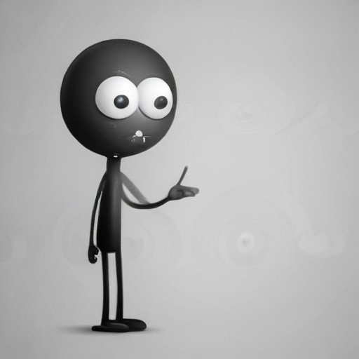 cartoon stickman thinking
