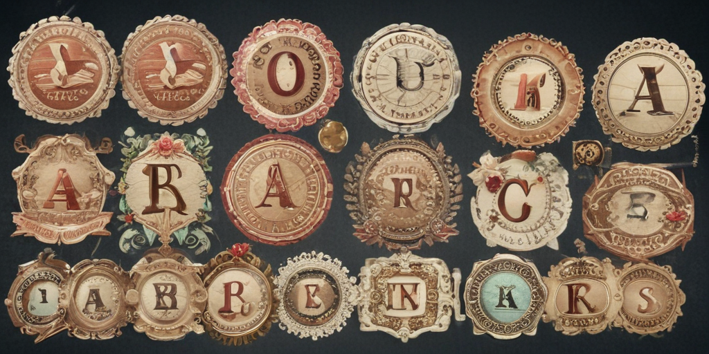Artistic Collection of Vintage Monograms and Decorative Letter Designs ...