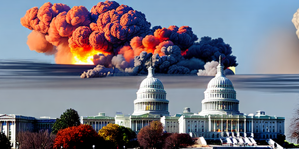 big explosion in the capitol building
