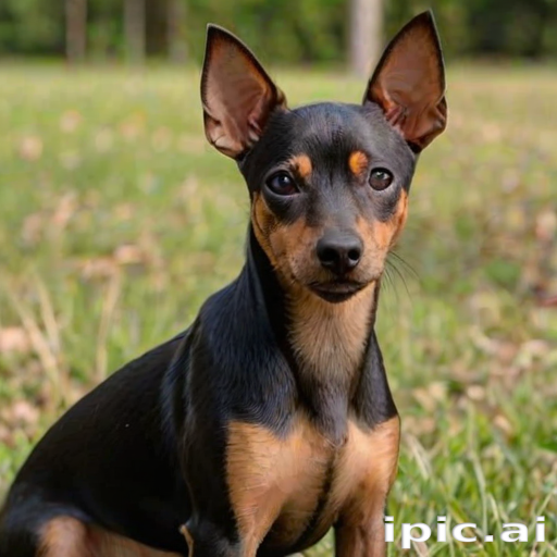 A Playful Miniature Dog Enjoying a Sunny Day in the Park.