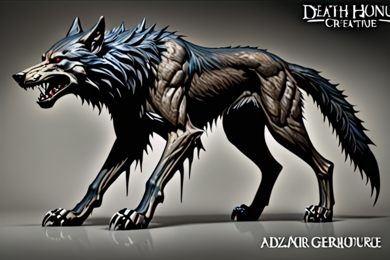 Death hound wolf creature