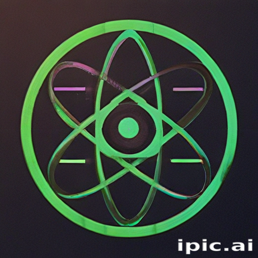 Stylized Green Atomic Symbol Representing Science and Innovation in ...