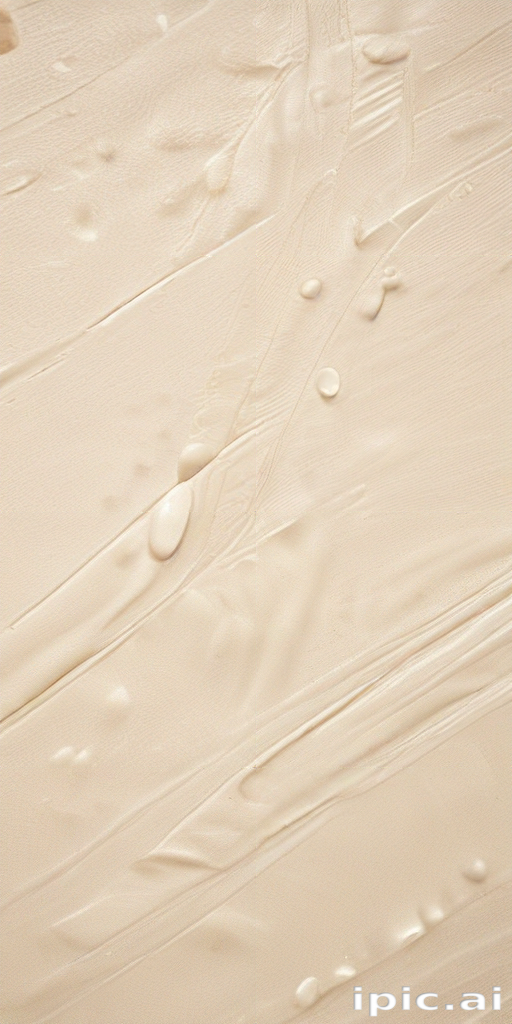 Close-Up View of Creamy Textured Surface with Subtle Glossy Finish