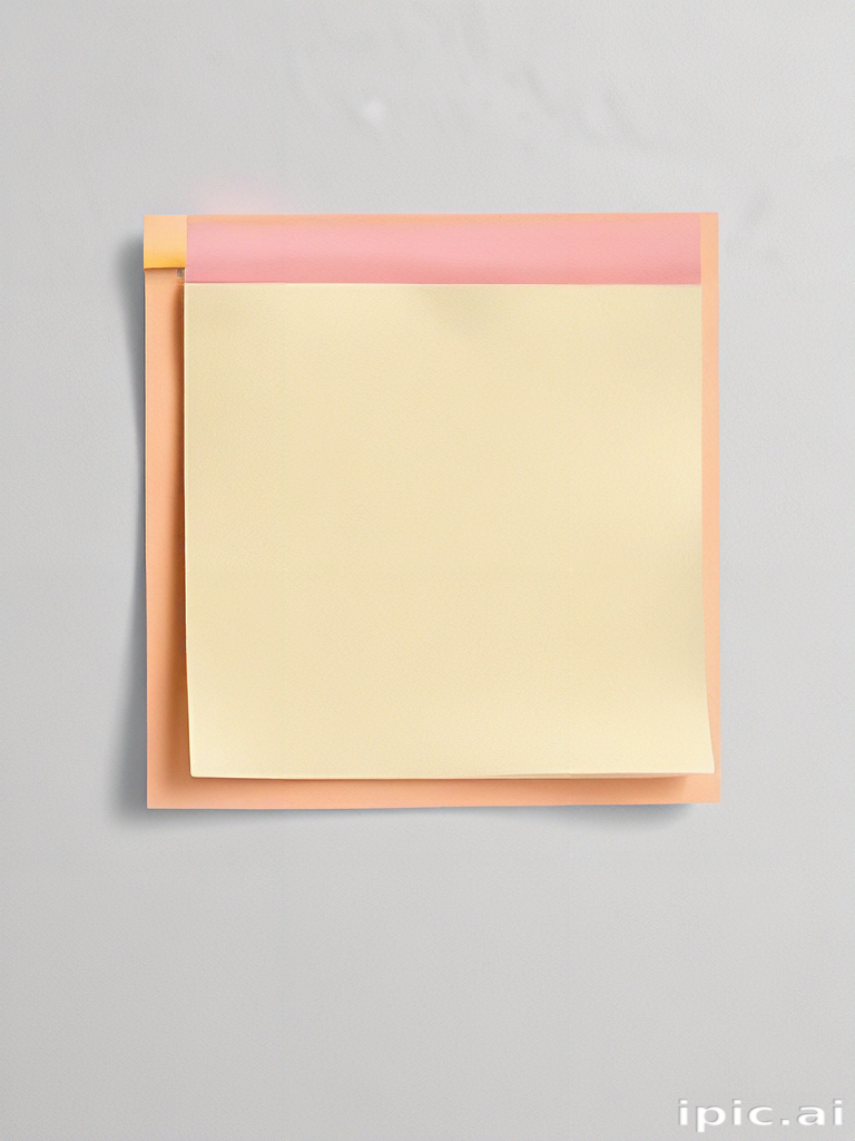 Colorful Sticky Notes Stacked on a Wall in a Creative Workspace