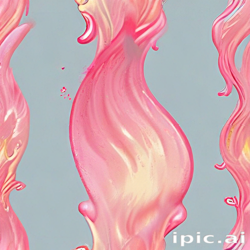 Whimsical Swirls of Soft Pink Colors Creating a Dreamy Abstract Design