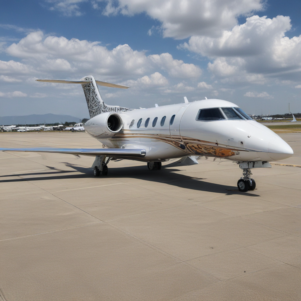 private jet wrapped in bitcoin livery