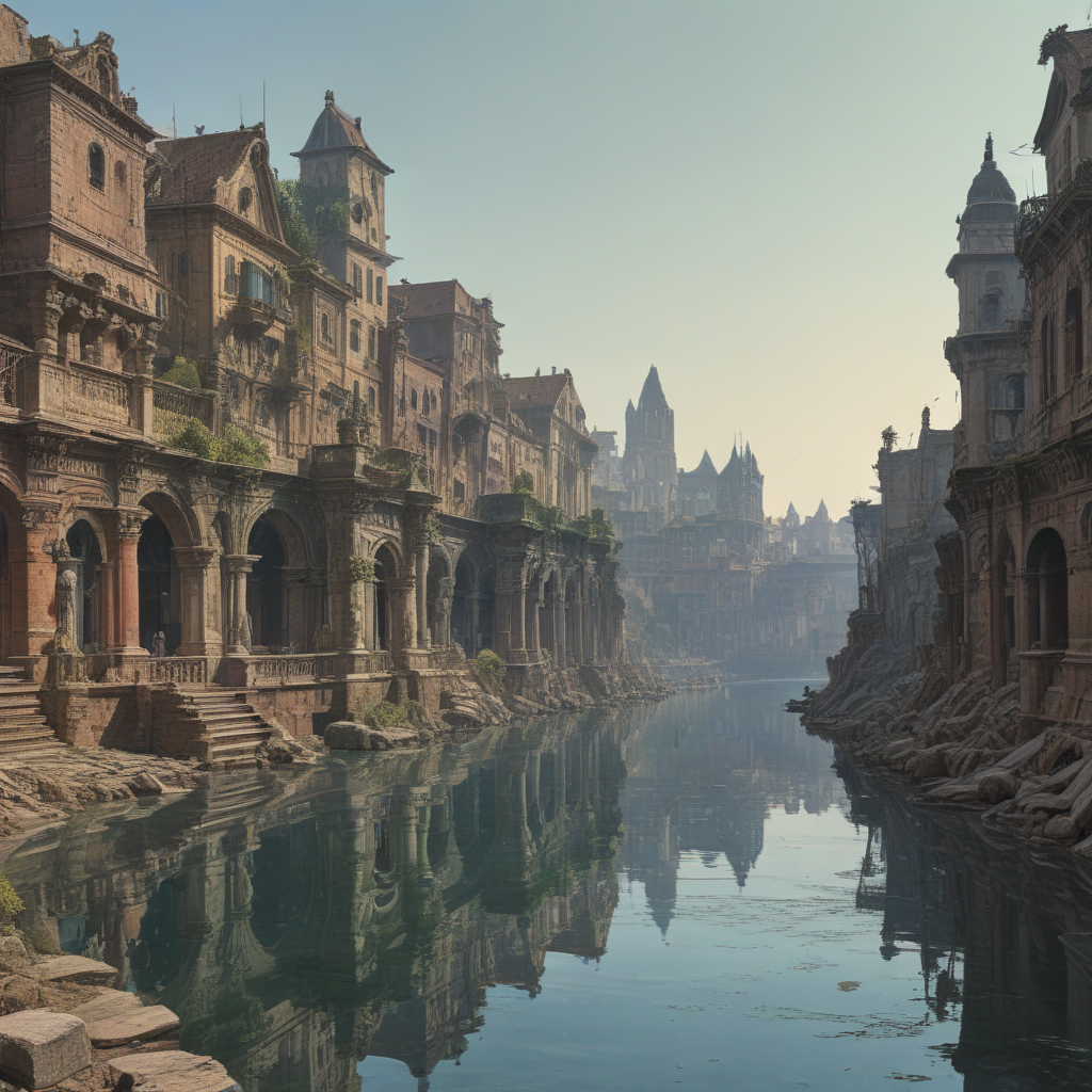 roman empire jean giraud moebius oniric landscape piranesi lake ...