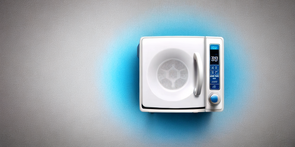 Generate a logo for a reverse microwave. It makes food cold ...