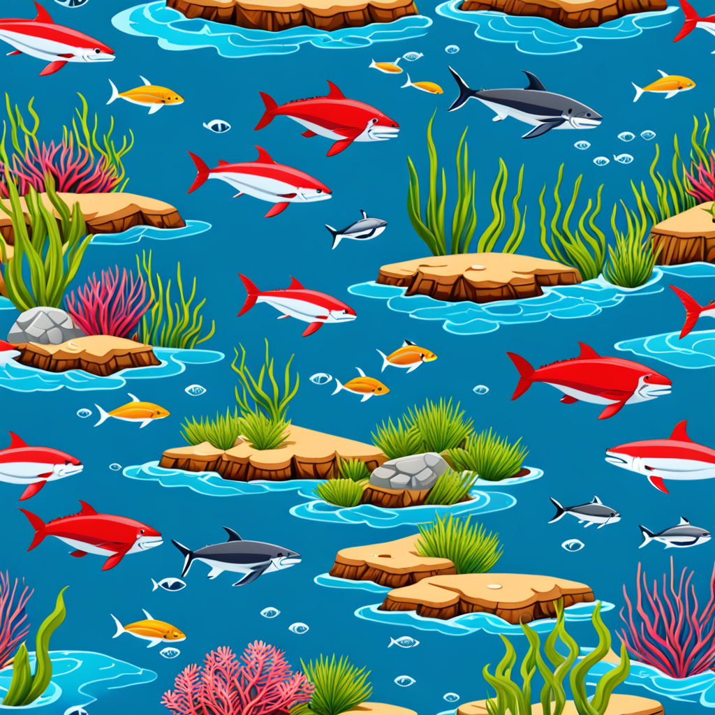cartoon ocean landscape