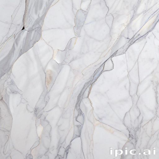 Elegant White Marble Surface with Subtle Gray Veins and Patterns.