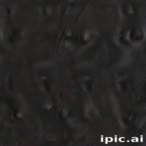Abstract Texture of Dark Black Surface with Subtle Depth and Detail