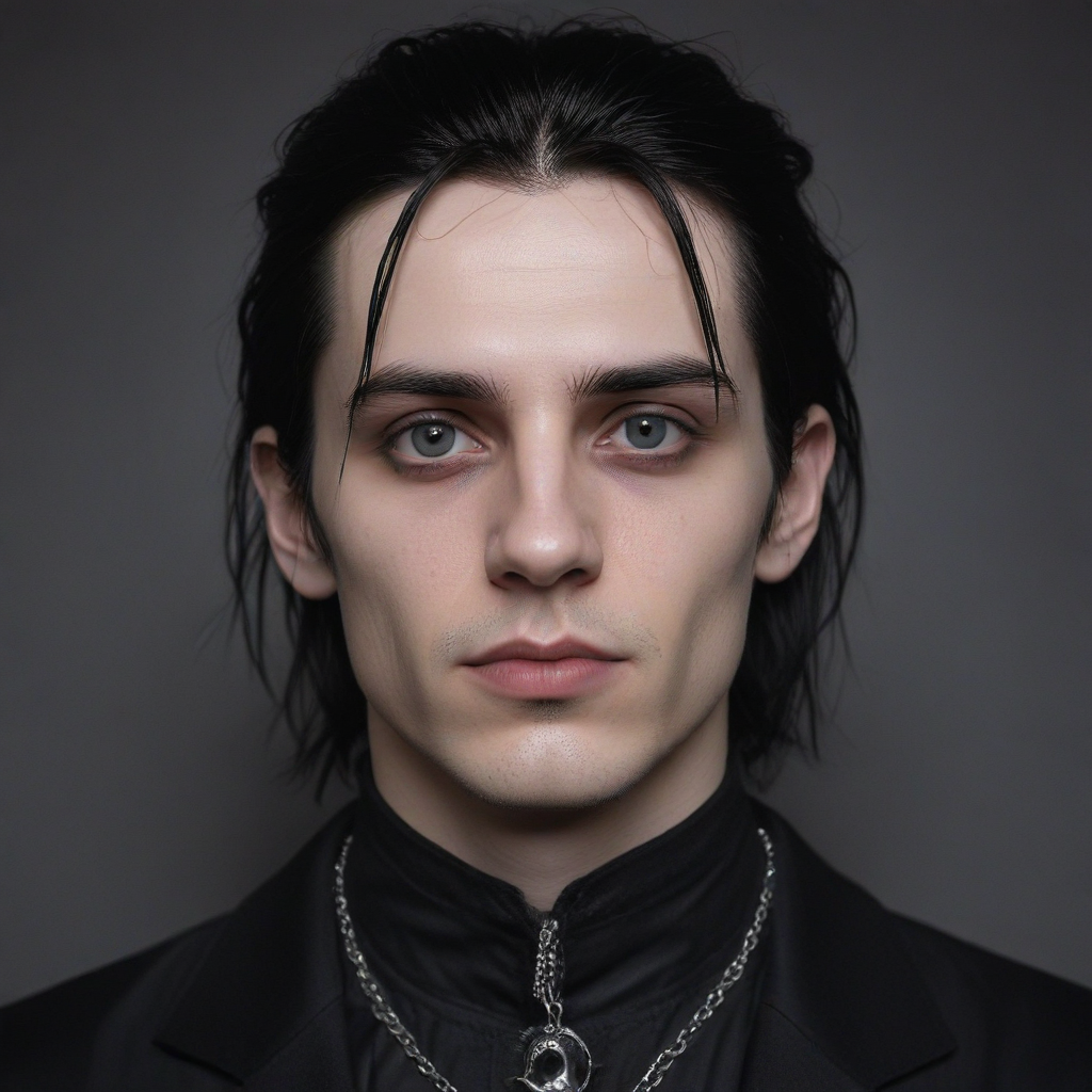 Goth man portrait
