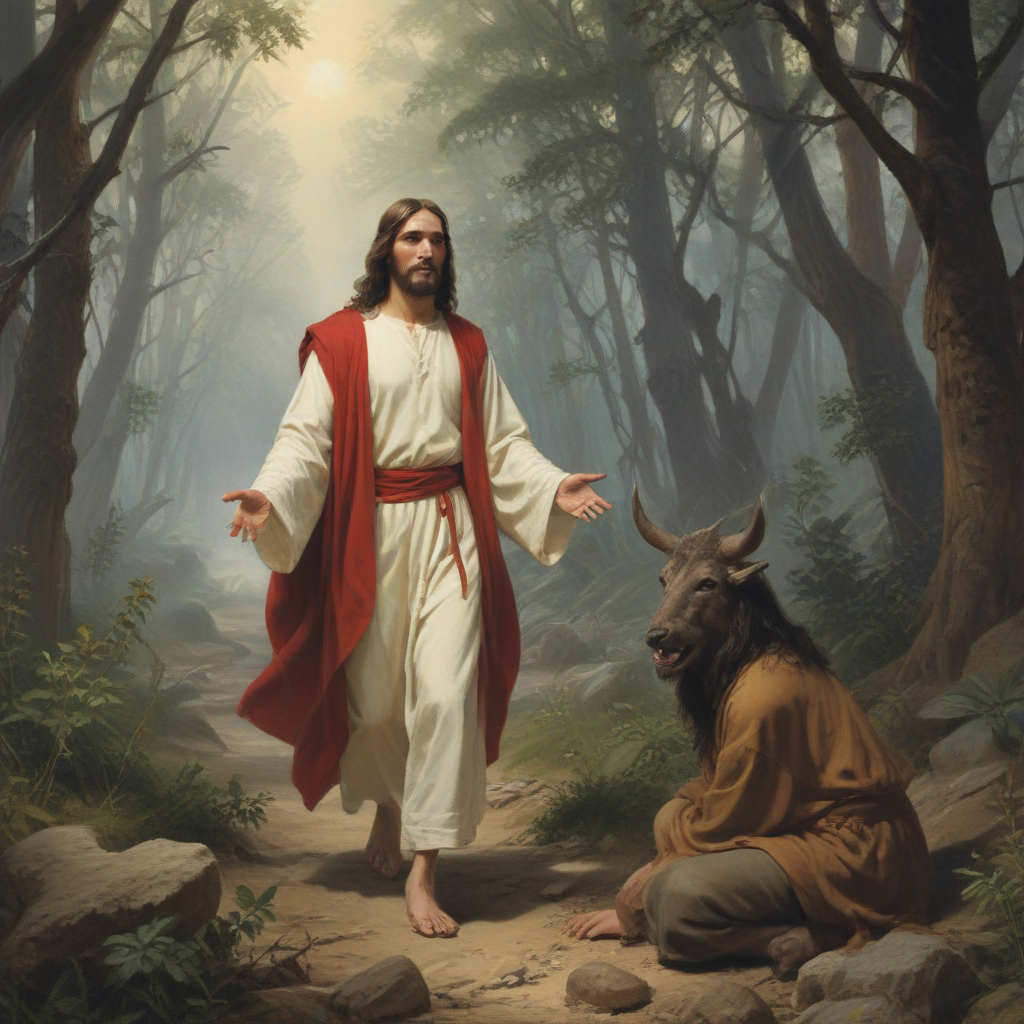 Jesus encountered the devil in the wilderness