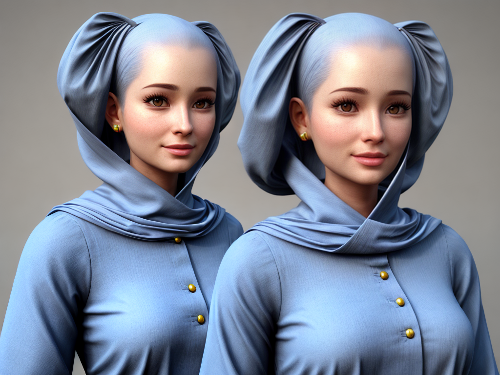 Realistic female in binki