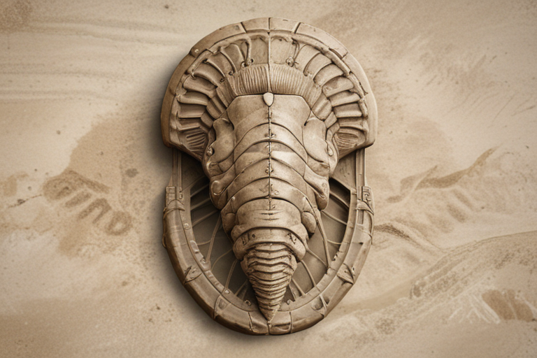 Trilobite fossil logo