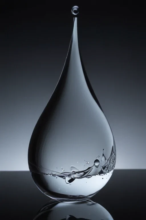 Captivating Moment of a Water Drop Creating Ripples in Stillness