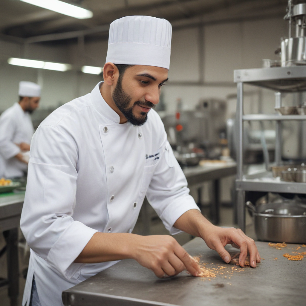 MUSLIM CHEF IN FACTORY