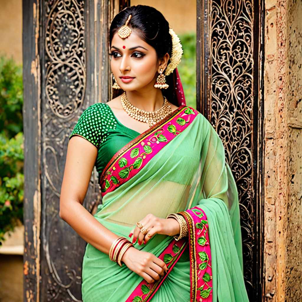 beautiful pretty Punjabi girl in gorgeous saree