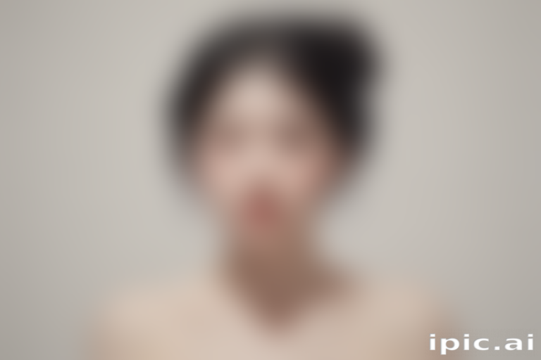Soft Focus Portrait of a Person with Elegant Hair and Subtle Expression