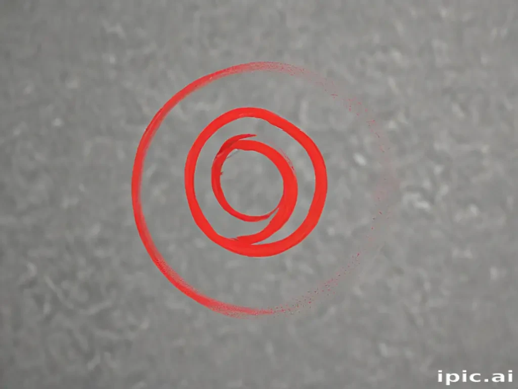 Abstract Red Circles on a Subtle Gray Background Creating Visual Interest