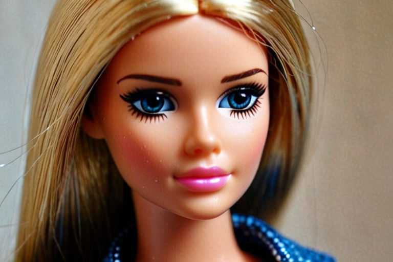A depressed barbie doll