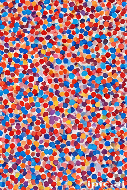 Colorful Abstract Pattern of Dots Creating a Vibrant Visual Experience