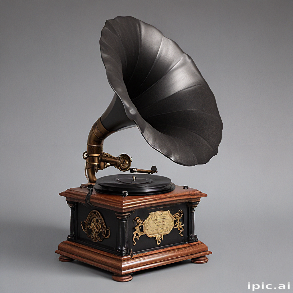 Vintage Gramophone: A Beautiful Fusion of Classic Design and Timeless Music