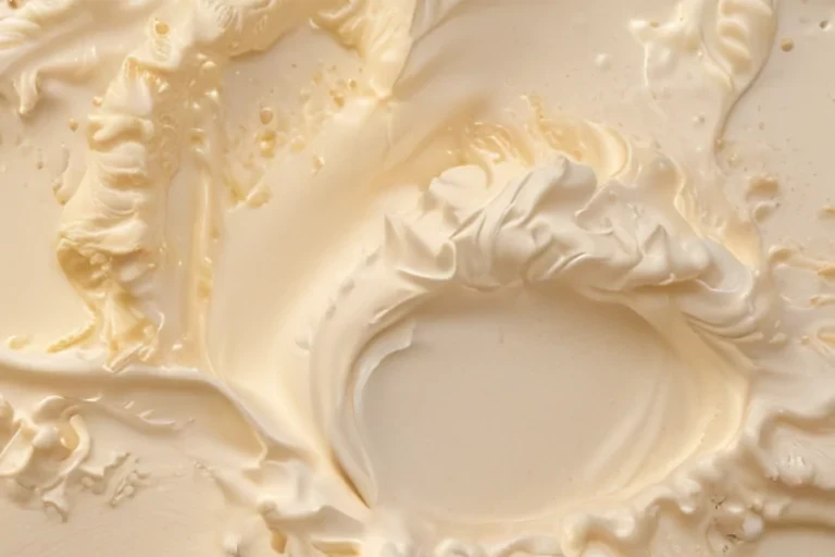 Swirls of Cream: A Close-Up View of Smooth Whipped Cream Texture