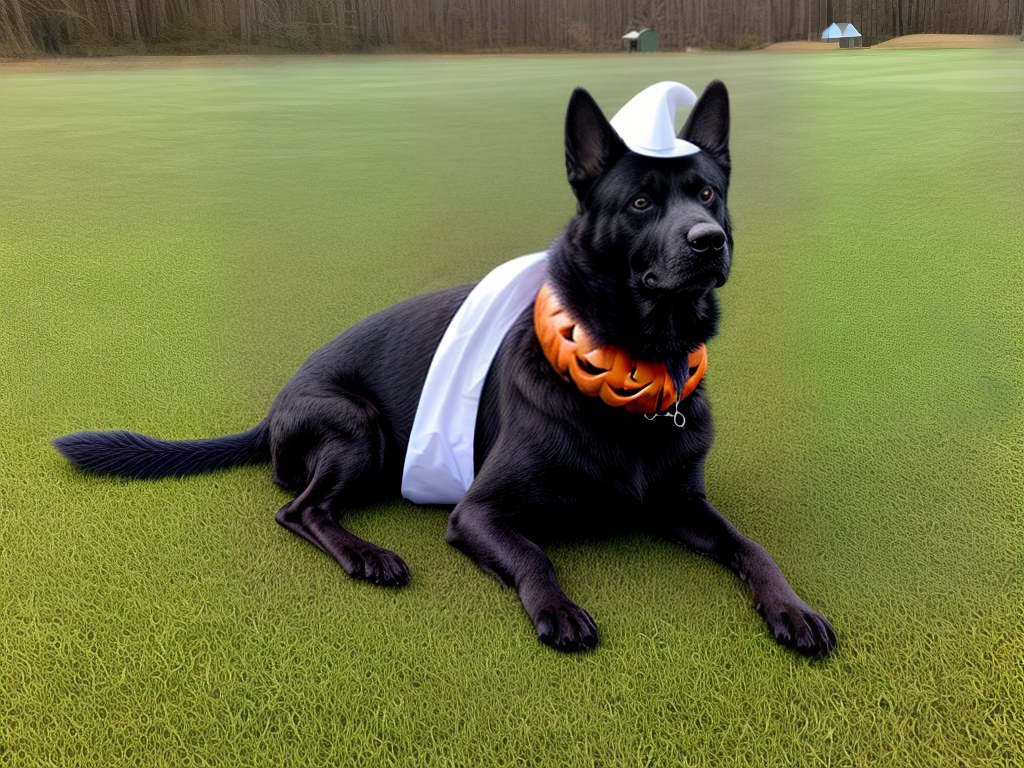 Halloween ghost Dog