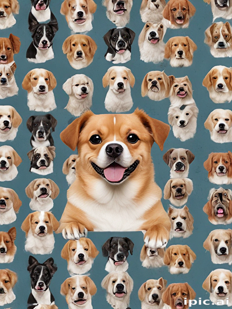 A Heartwarming Collection of Adorable Dogs Smiling Together in Unity