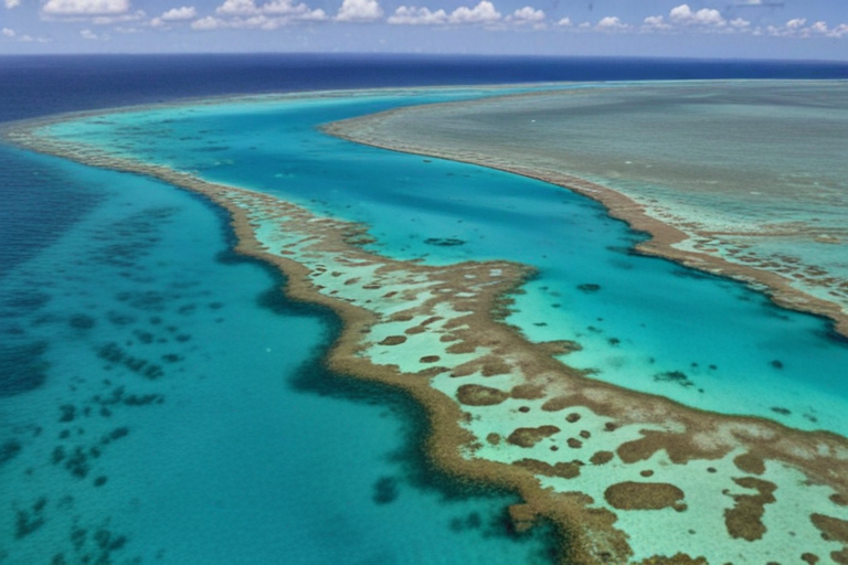 Great barrier reef photography aerial hardy reef