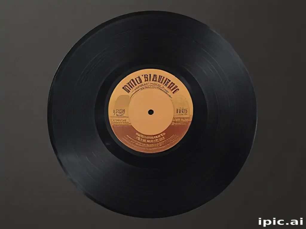 Classic Vinyl Record Featuring Timeless Music from a Bygone Era