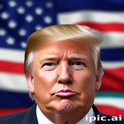 Portrait of a Political Figure Against a Background of American Patriotism