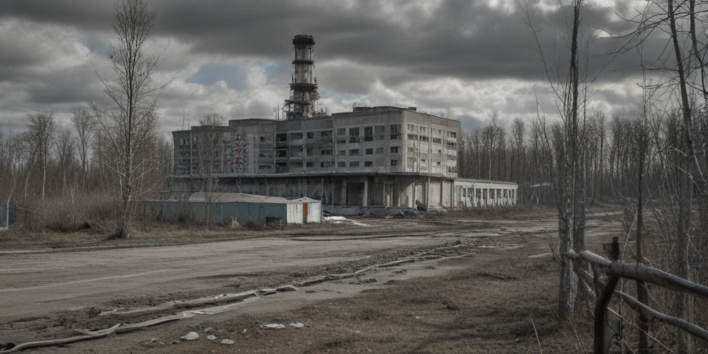 chernobyl today and the past on the one photo