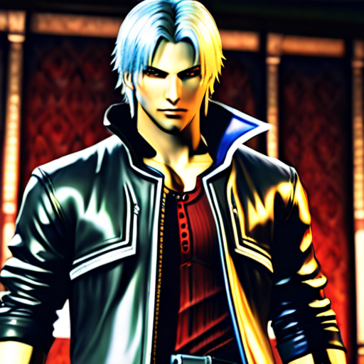 Dante from Devil May Cry With Leon From Resident evil