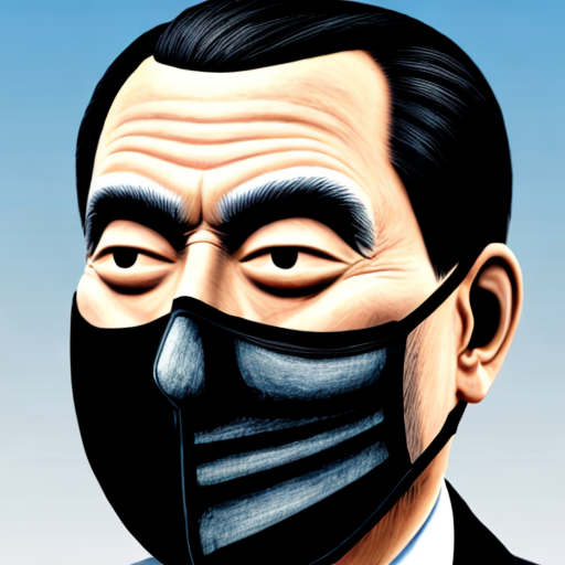 stupid president face masked