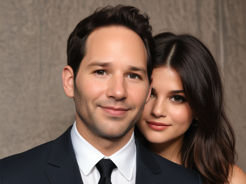 Elegant Couple Posing Together with Warm Smiles and Charming Expressions.