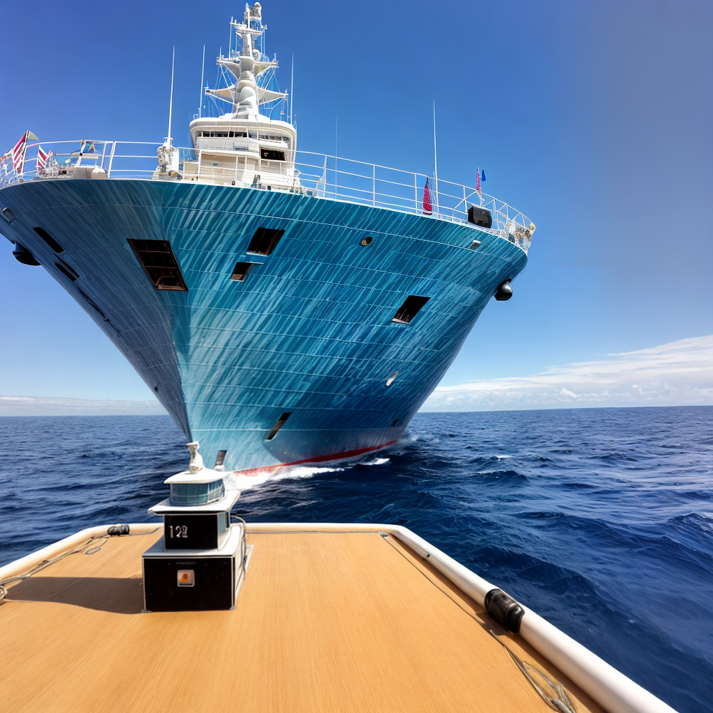 a photo of a depth scale on board of the cruiser ship heading into the ...
