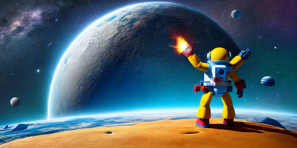Stop motion space pirate
